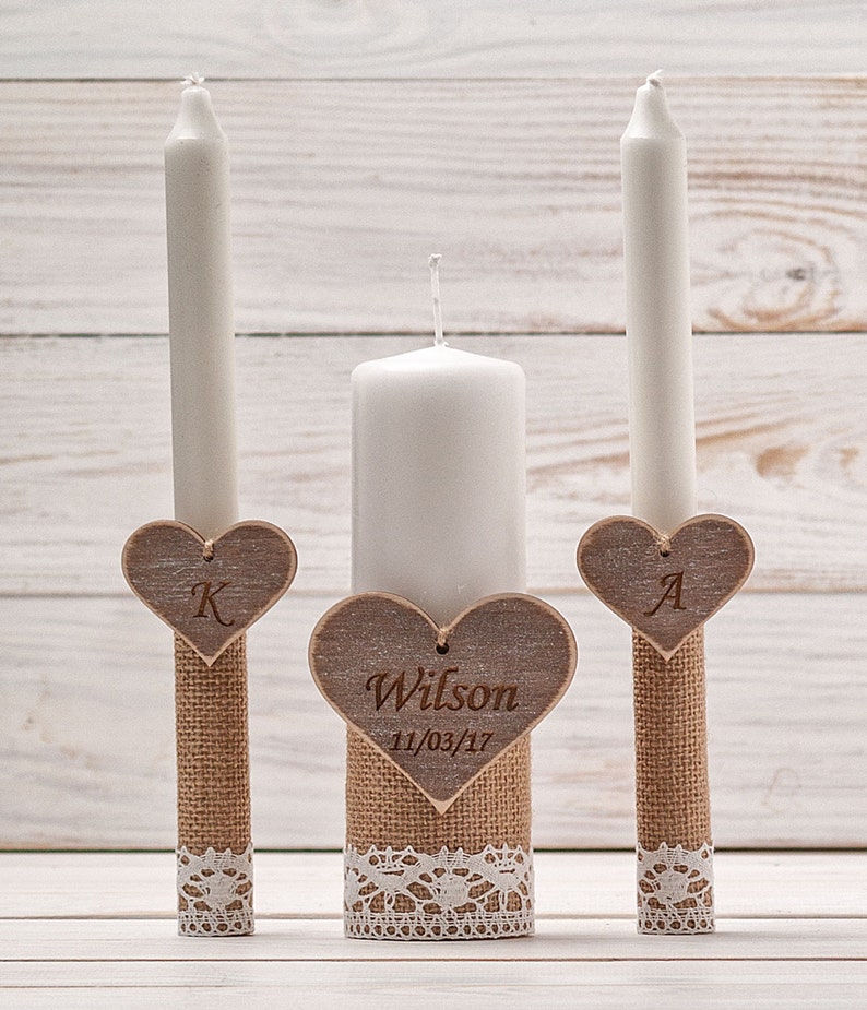 Wedding Unity Candles, Personalized Unity Candle Set, Unity Ceremony ...