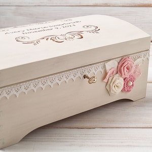 Jewelry Box for Girls, Personalized New Baby Memory Box Little Girls ...