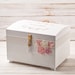 Baby Girl Keepsake Toy Box Large Personalized New Baby First Memory Box ...
