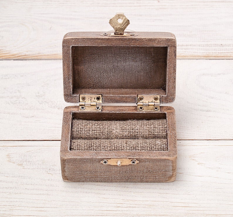 Rustic Wedding Ring Box Personalized Ring Box Rustic Ring - Etsy