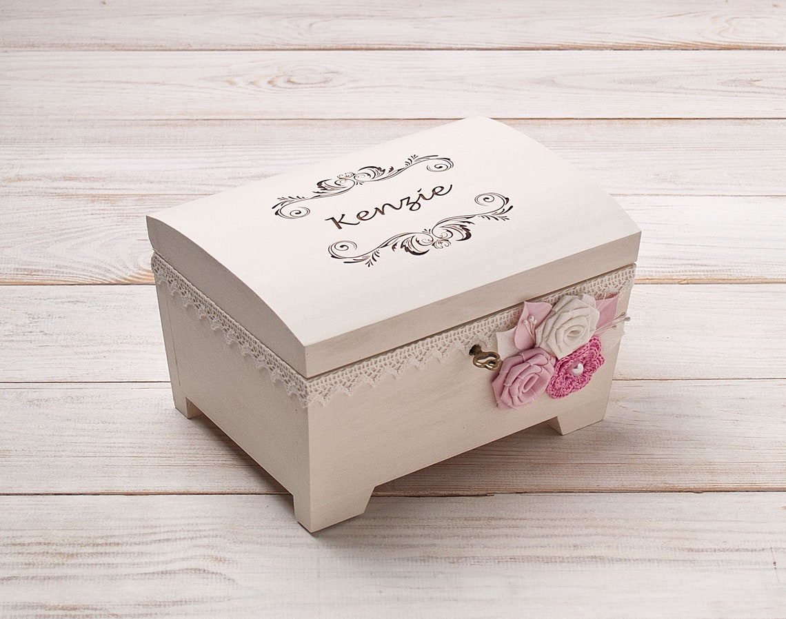 Jewelry Box for Girls Personalized New Baby Memory Box Little - Etsy
