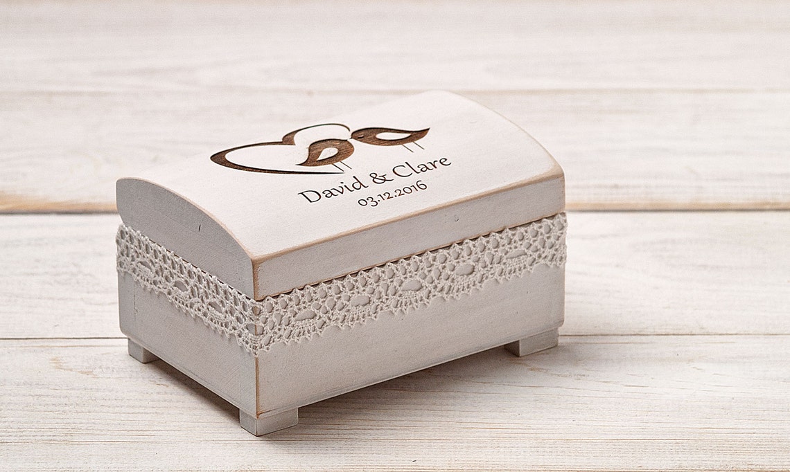 Ring Bearer Box Wedding Ring Box Rustic Ring Box Wedding - Etsy