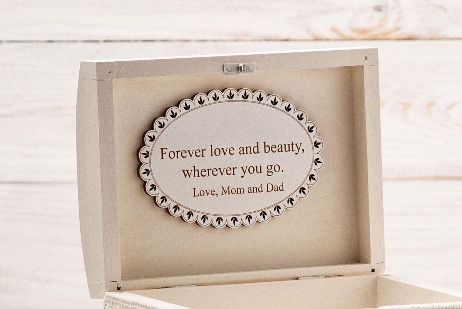 Memory Box for Baby Girl, Personalized Baby Keepsake Box, Jewelry Box ...