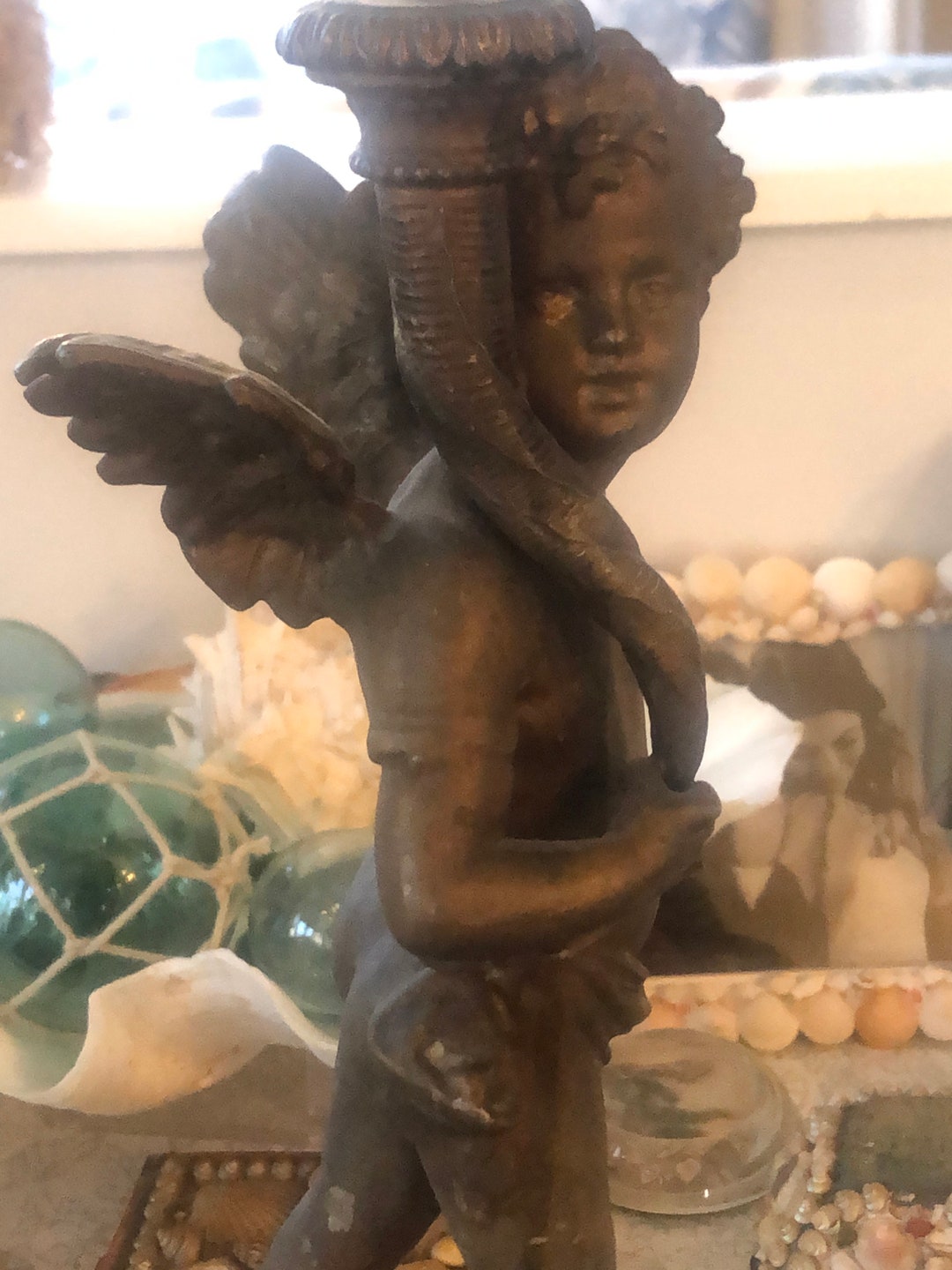 Cherub Metal Statue - Etsy