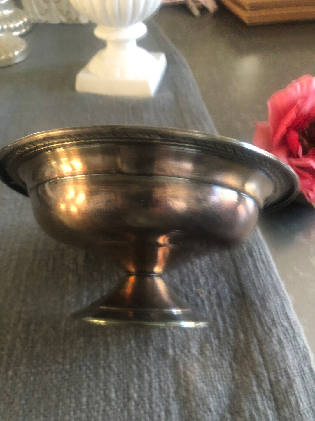 Silverplate Compote/vintage Silverplate Footed Bowl - Etsy