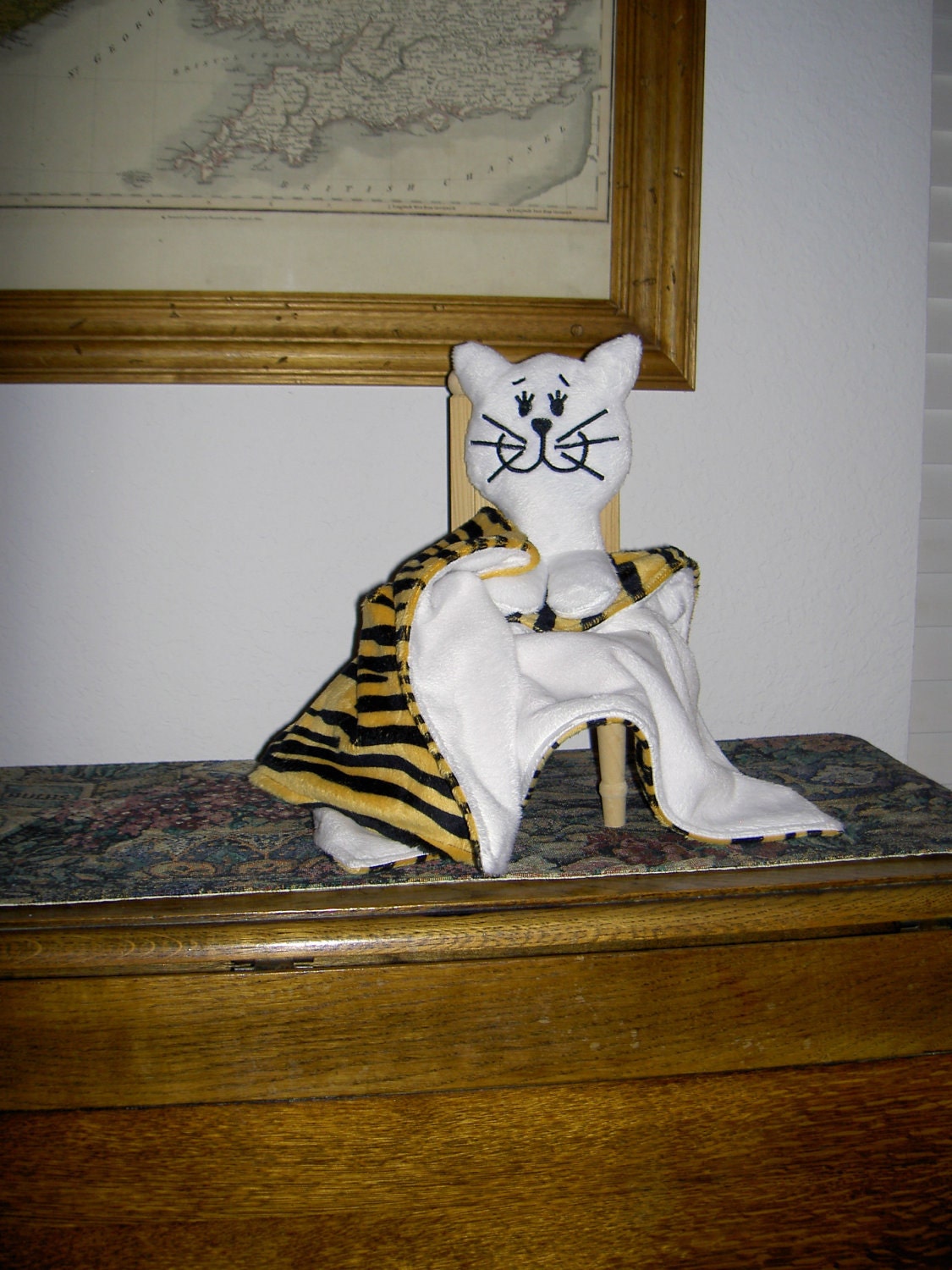 Personalized Tiger-striped Kitten Snuggle Pal Lovey for Baby | Etsy