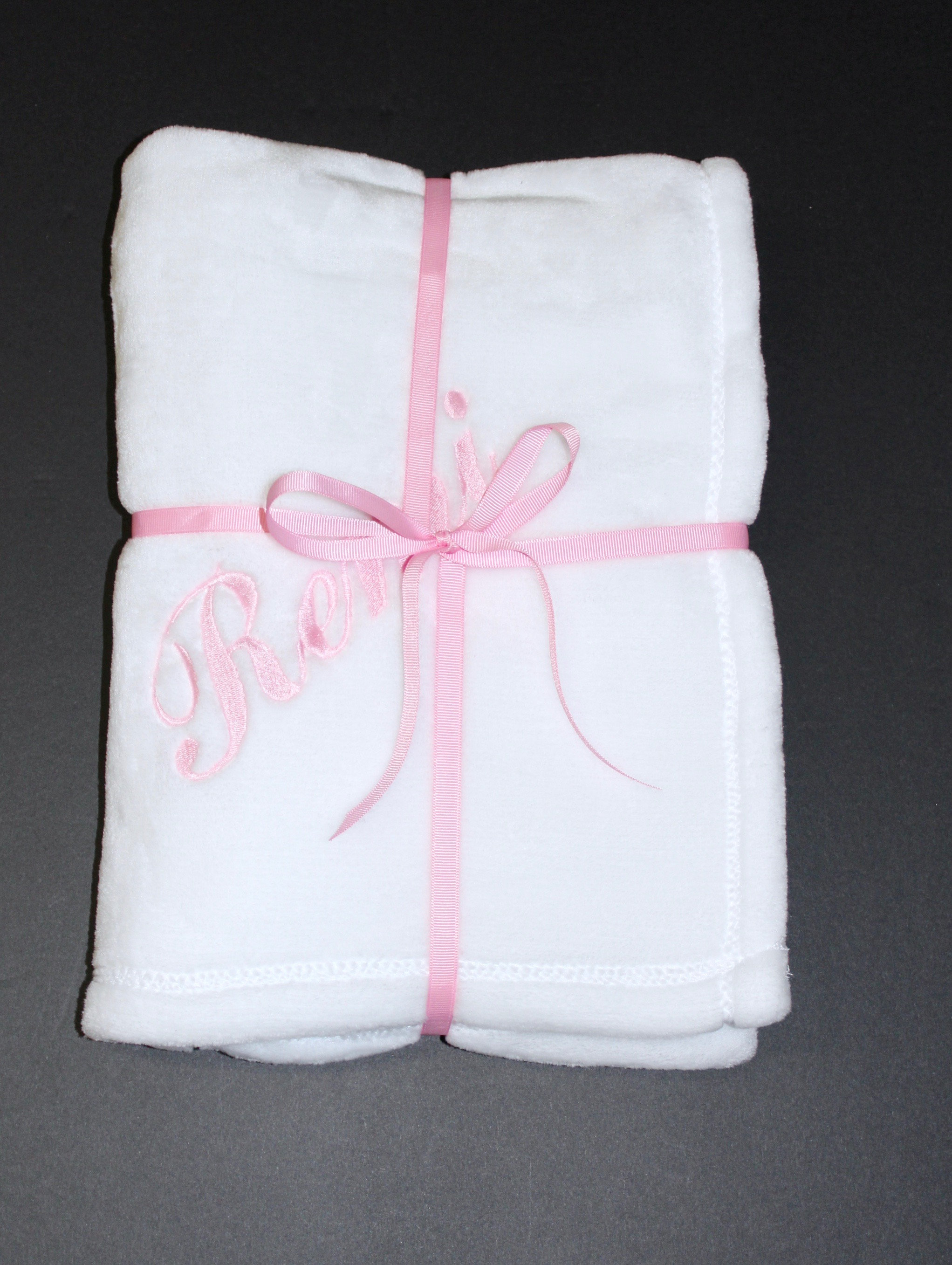 Personalized Plush Baby Receiving Blanket | Etsy