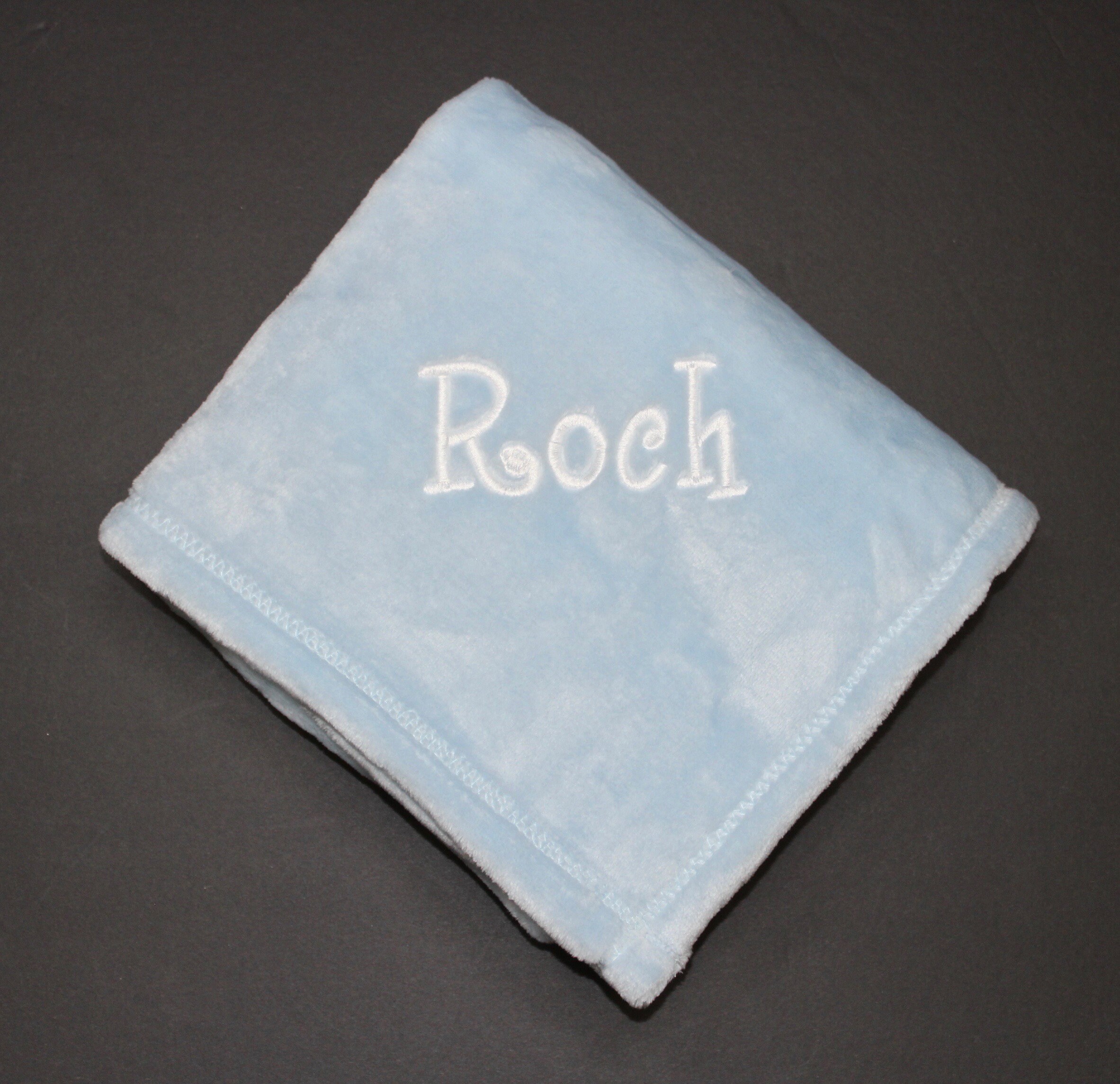 Personalized Plush Baby Receiving Blanket | Etsy