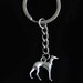 Keychain Greyhound Whippet Galgo Pawprint Key Ring - Etsy
