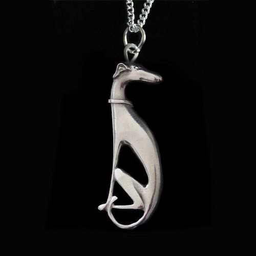 Greyhound Necklace Whippet Galgo Dog Lurcher Sighthound - Etsy