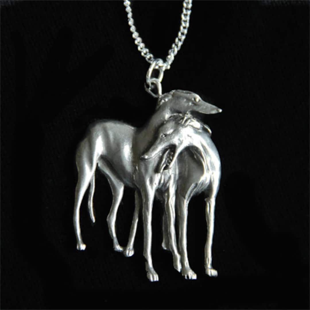 Greyhound Necklace - Whippet Galgo Dog - Jewelry - Etsy