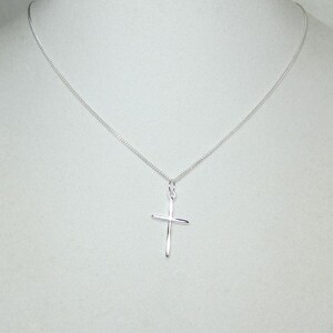 Sterling Silver Cross 18 Necklace Sterling Silver Chain - Etsy
