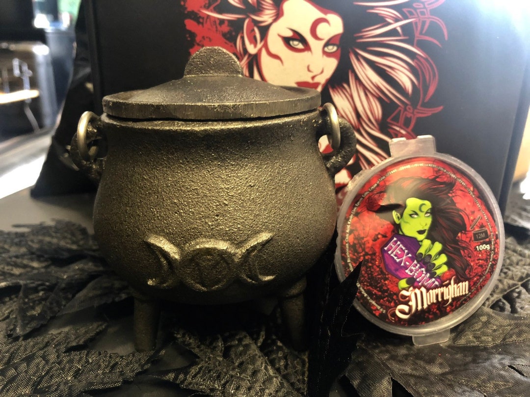 NEW Cast Iron Hex Rocks Triple Goddess Cauldron - Etsy