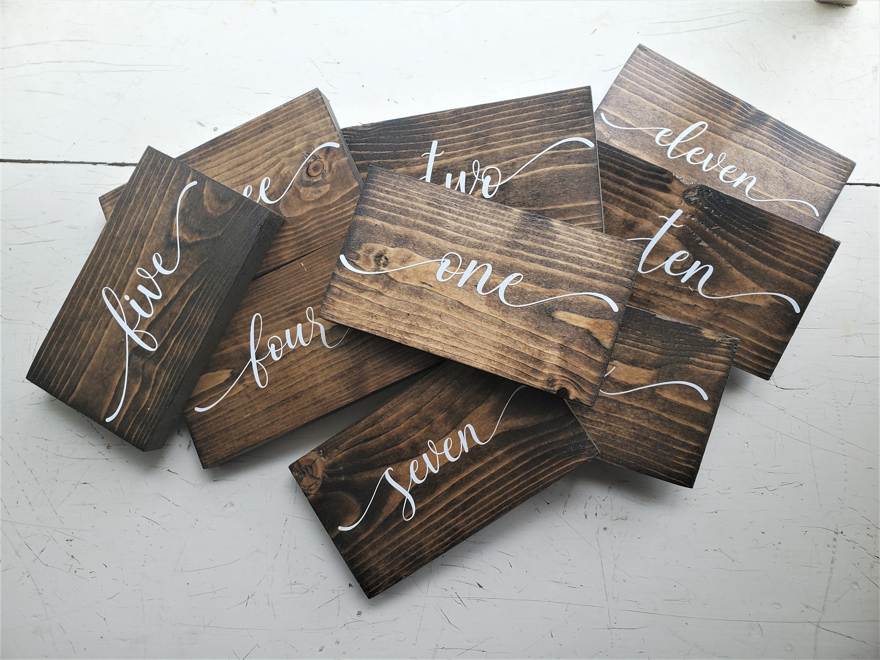Wooden Wedding Table Numbers/wedding Decor/table Numbers/rustic Wooden ...