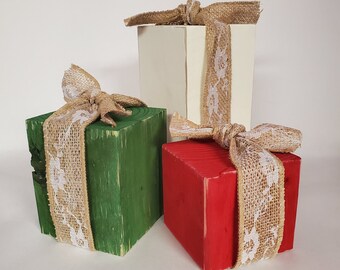Christmas 4x4 Wood Block - Etsy