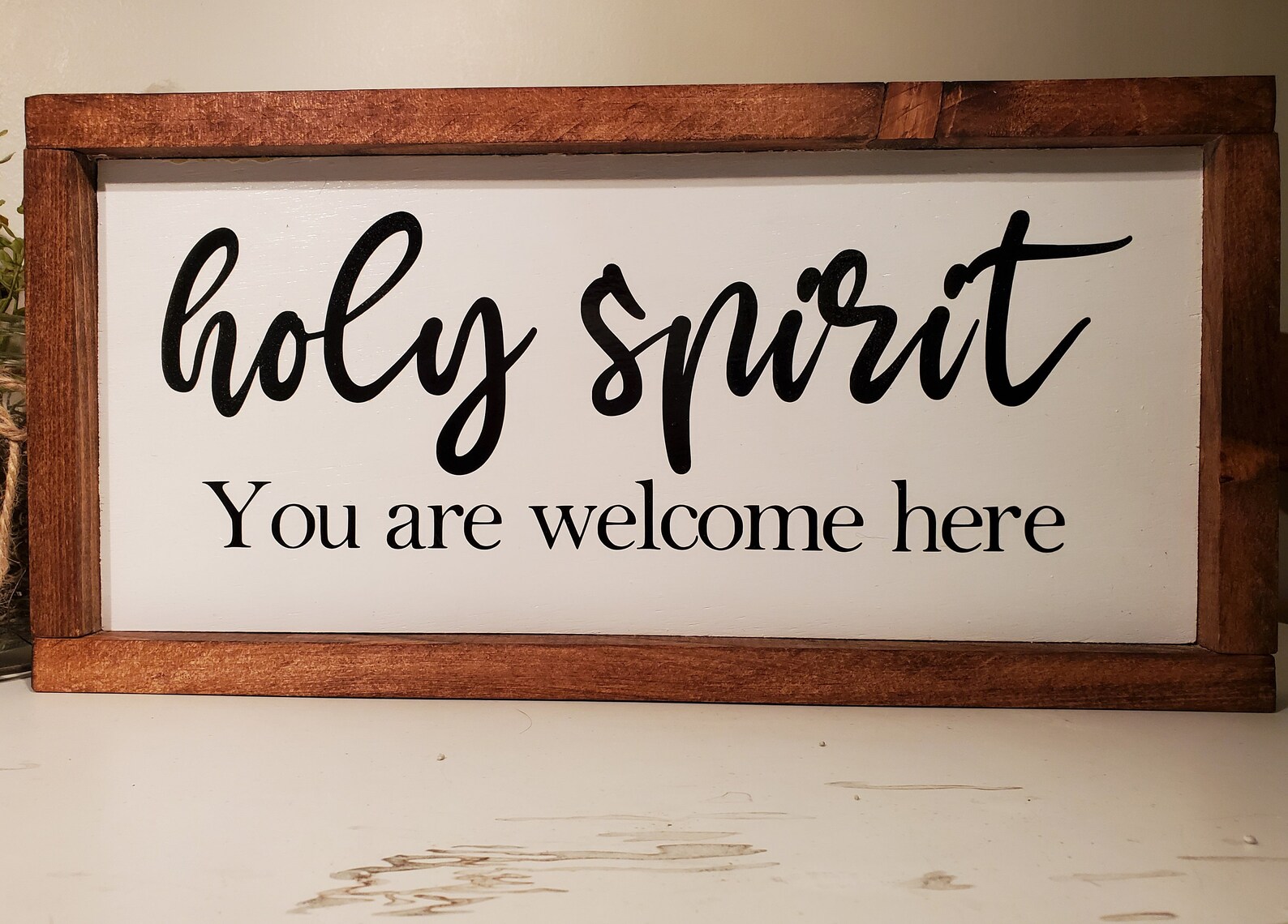 Holy Spirit Wooden Sign, Inspirational Sign, Farmhouse Sign - Etsy