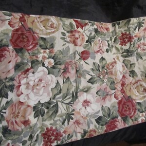 WINDOW VALANCE, Blouson Style, Cabbage Roses, 18"x88", Croscill ...