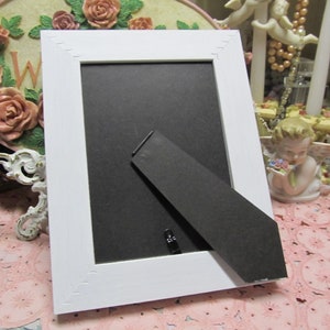 Aqua Blue & White Ornate Photo Frame, 5x7 Photo, Hand Molded and Hand ...