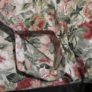 WINDOW VALANCE, Blouson Style, Cabbage Roses, 18"x88", Croscill ...