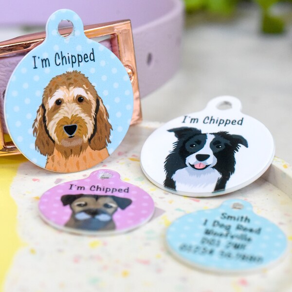 Dog Name Tags - Etsy
