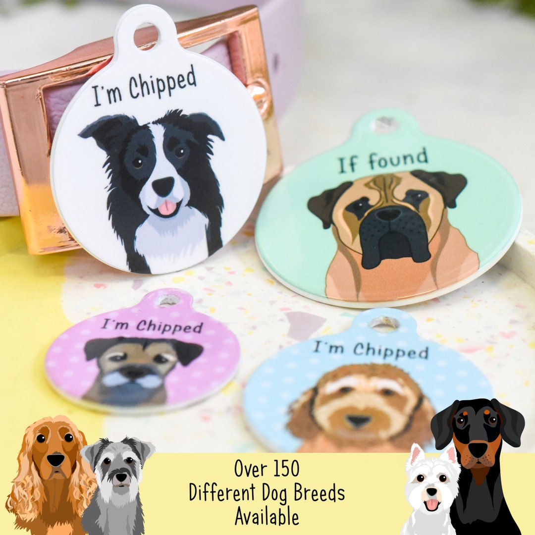 Dog Tag Dog Collar Tag Personalized Dog Tag Custom Dog Collar Tag Dog ...
