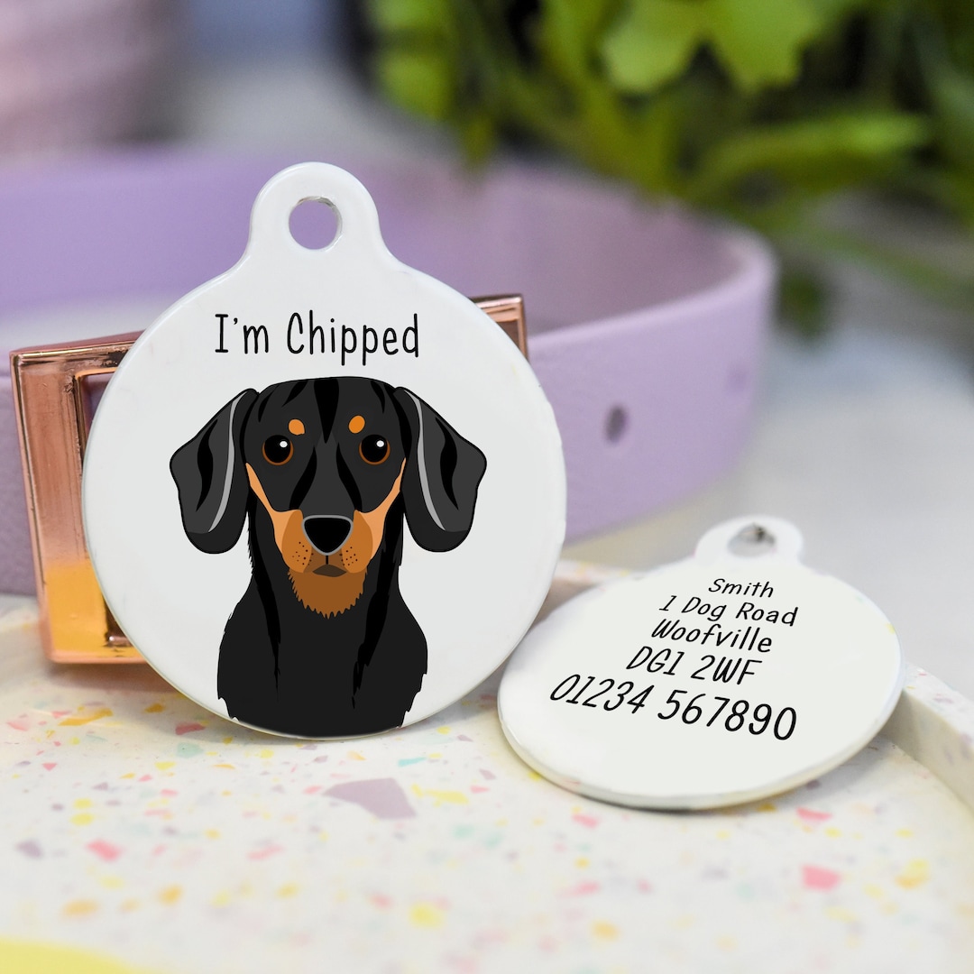 Dog Tag for Dachshund Dogs - Etsy