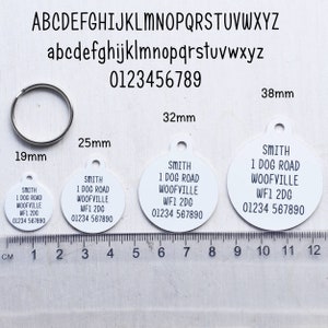 Dog Tag for Boxer Dogs With Personalised Name and Address, Custom ID ...