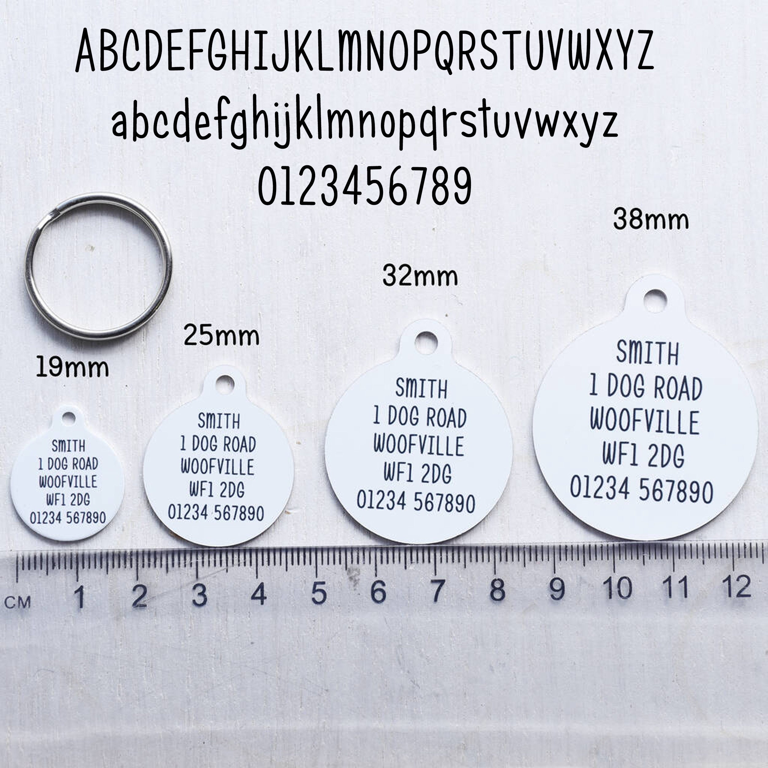 Dog Tag for Boxer Dogs With Personalised Name and Address, Custom ID ...