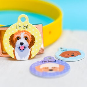 Cavapoo Cute Dog ID Tag for Cavapoos Pet Collars, Dog Tag, Dog Collar ...