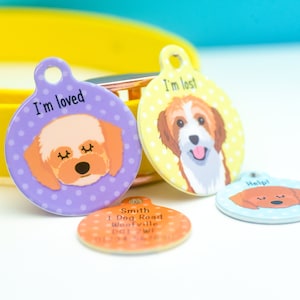 Cavapoo Cute Dog ID Tag for Cavapoos Pet Collars, Dog Tag, Dog Collar ...