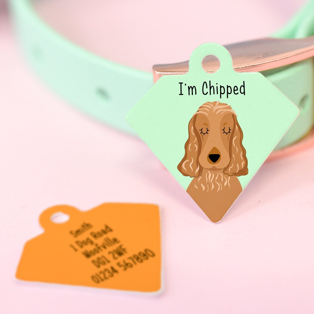 Dog ID Tag for Dogs Personalised Custom Name Tags Dog Tags - Etsy