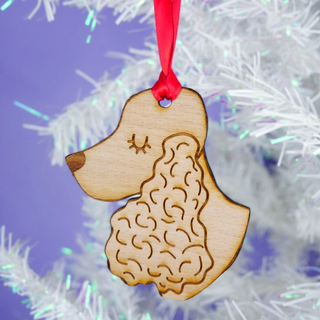 Cocker Spaniel Wooden Christmas Tree Decoration Cocker - Etsy
