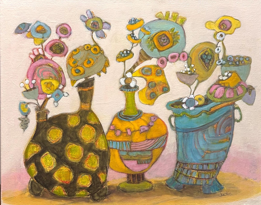 Flowers Wall Art Florals Original Large Abstract Acrylic Floral Canvas ...