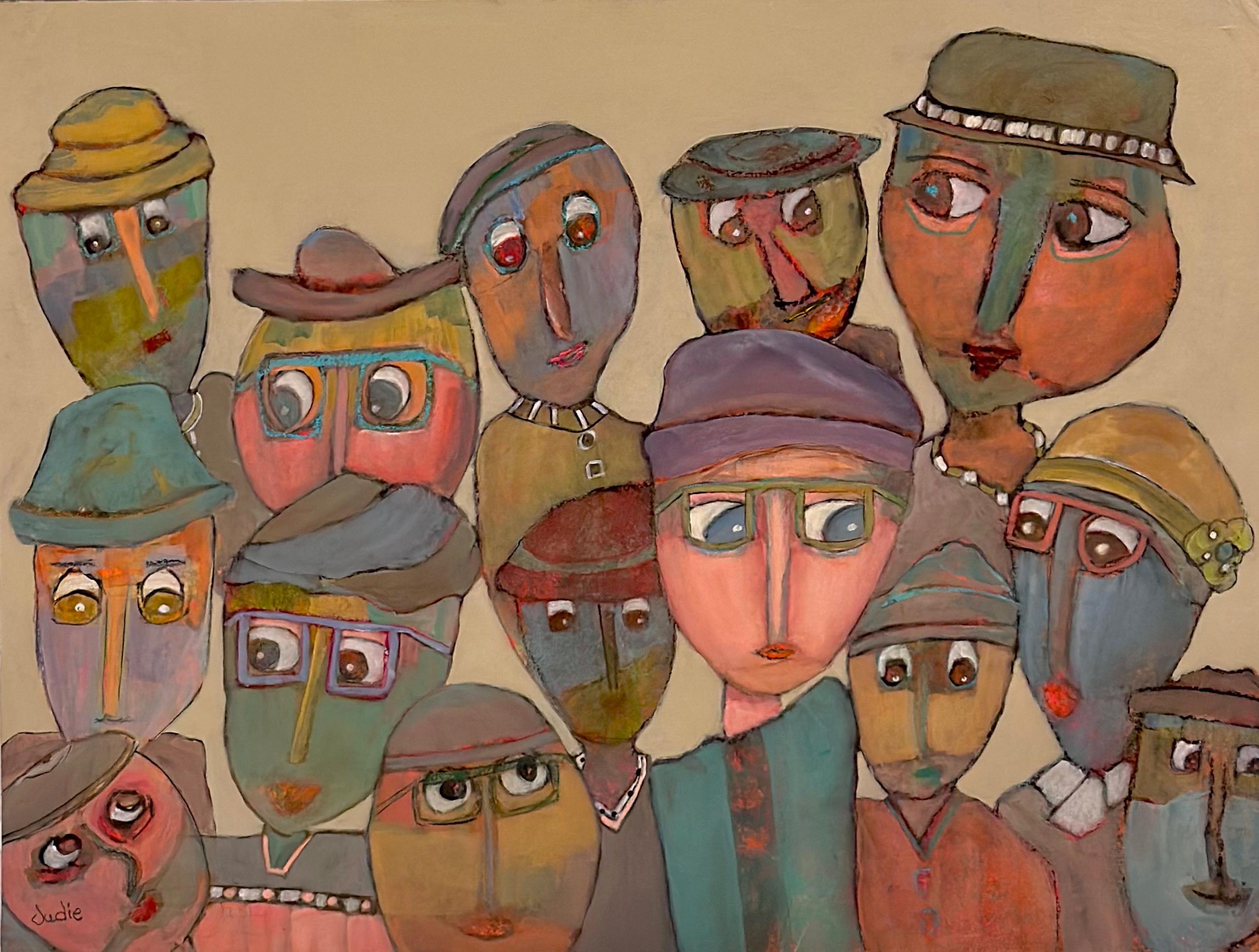 WHAT in the WORLD Large ABSTRACT Original Acrylic Painting by Judie ...