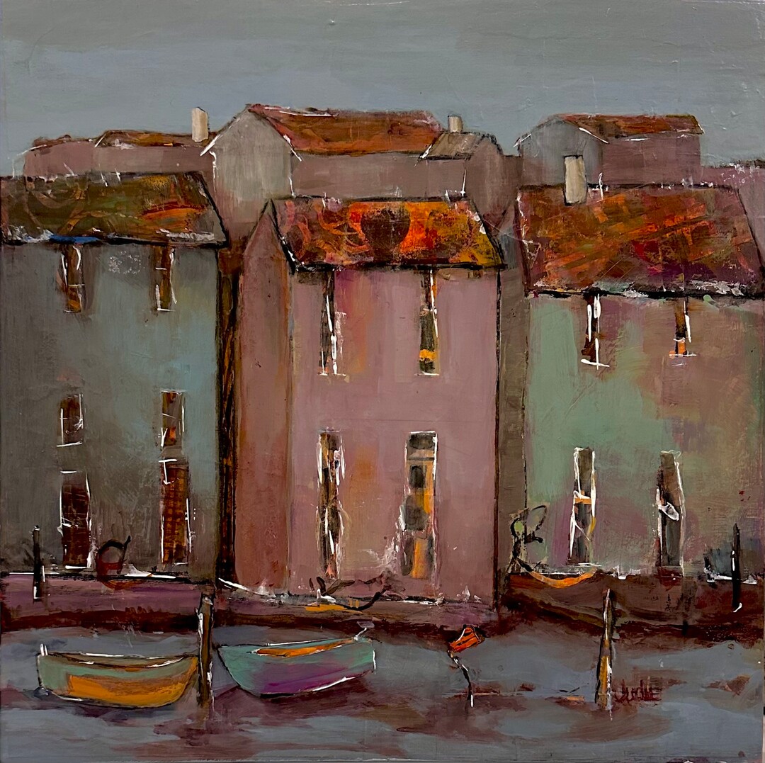 VINTAGE CHARLESTON an Original Mixed Media Painting by Award-winning ...