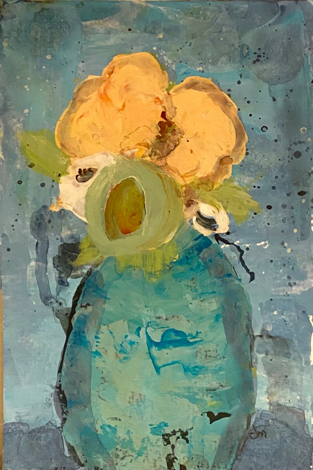SAVANNAH Original ABSTRACT Floral Acrylic Painting by Judie Mulkey Wall ...