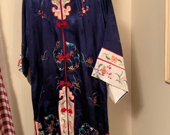 Blue Silk Kimono | Etsy