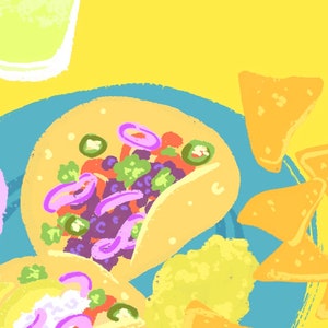 Taco Tuesday Guac and Margs Print Mexican Food Art for Kitchen - Etsy