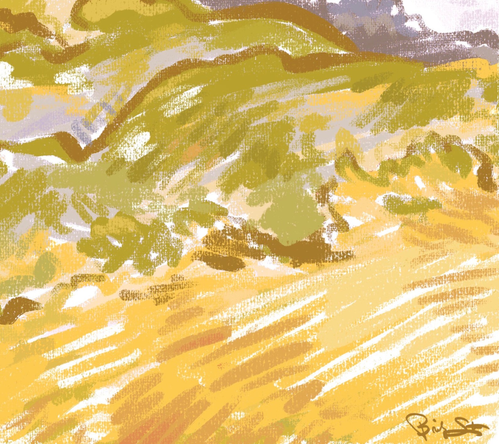 Dancing Landscape Art Print - Etsy