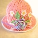 Crochet PATTERN Child Sized Spring Easter Bonnet - Etsy