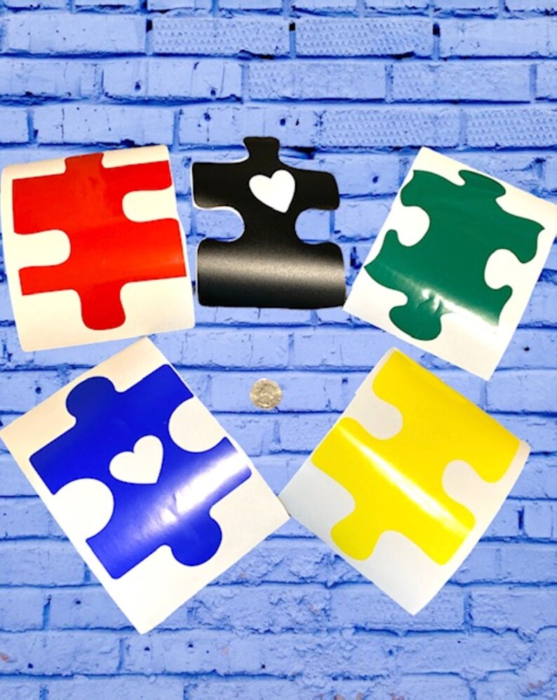 Autism Awareness Stickers | Puzzle Piece Decals | Custom Made Stickers ...