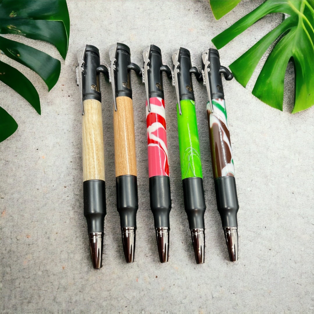 Handmade Bolt Action Pen: Black Enamel, Camo, Ash, Cherry - Etsy