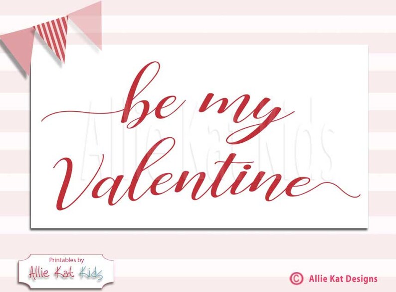 Be My Valentine, Instant Download JPEG, PNG, PDF - Etsy