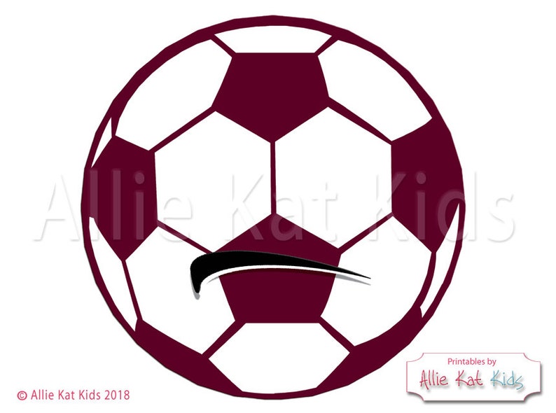 Soccer Ball. Use as a Name Sign Locker Sign Party Sign Banner -DIY ...