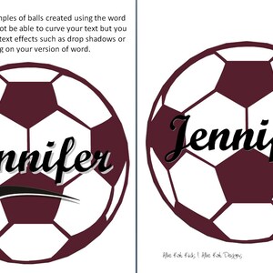 Soccer Ball. Use as a Name Sign Locker Sign Party Sign Banner -DIY ...