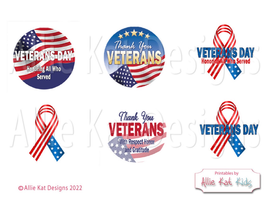 Veterans Day Clip Art, Lapel Pin, Veterans Day Sticker, Veterans Day ...