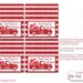 Printable Red Truck Valentine Treat Bag Topper, DIY Valentine, by Allie ...