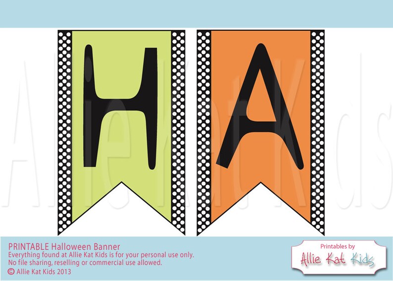 HAPPY HALLOWEEN - Printable Banner DIY Happy Halloween Purple Green ...