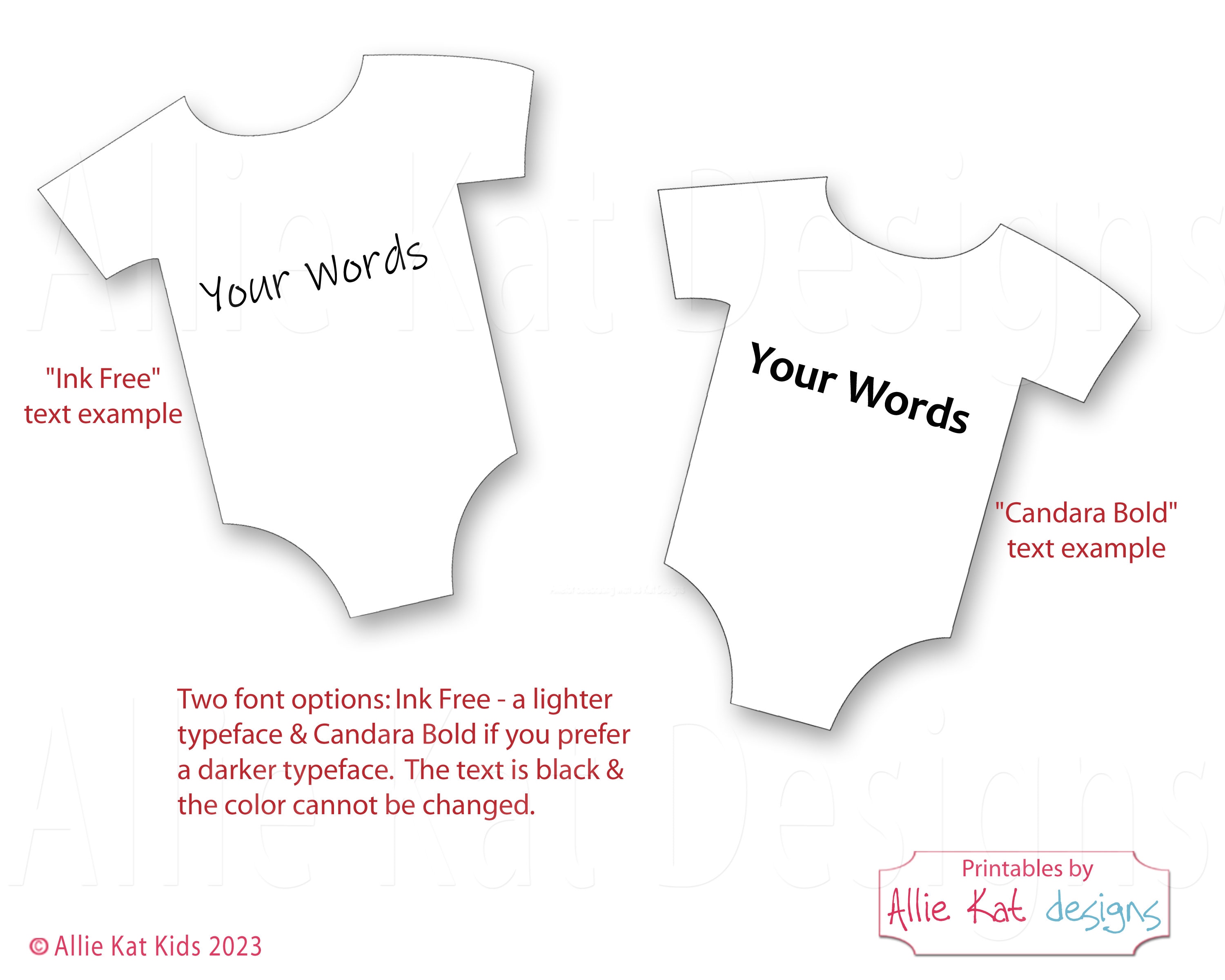 Editable Onesie Gift Tag Favor Tag Template, Gender Neutral Baby Shower ...