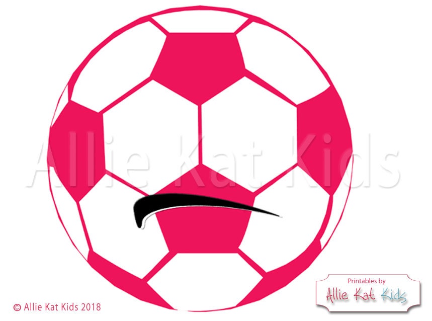 Pink Soccer Ball Clip Art